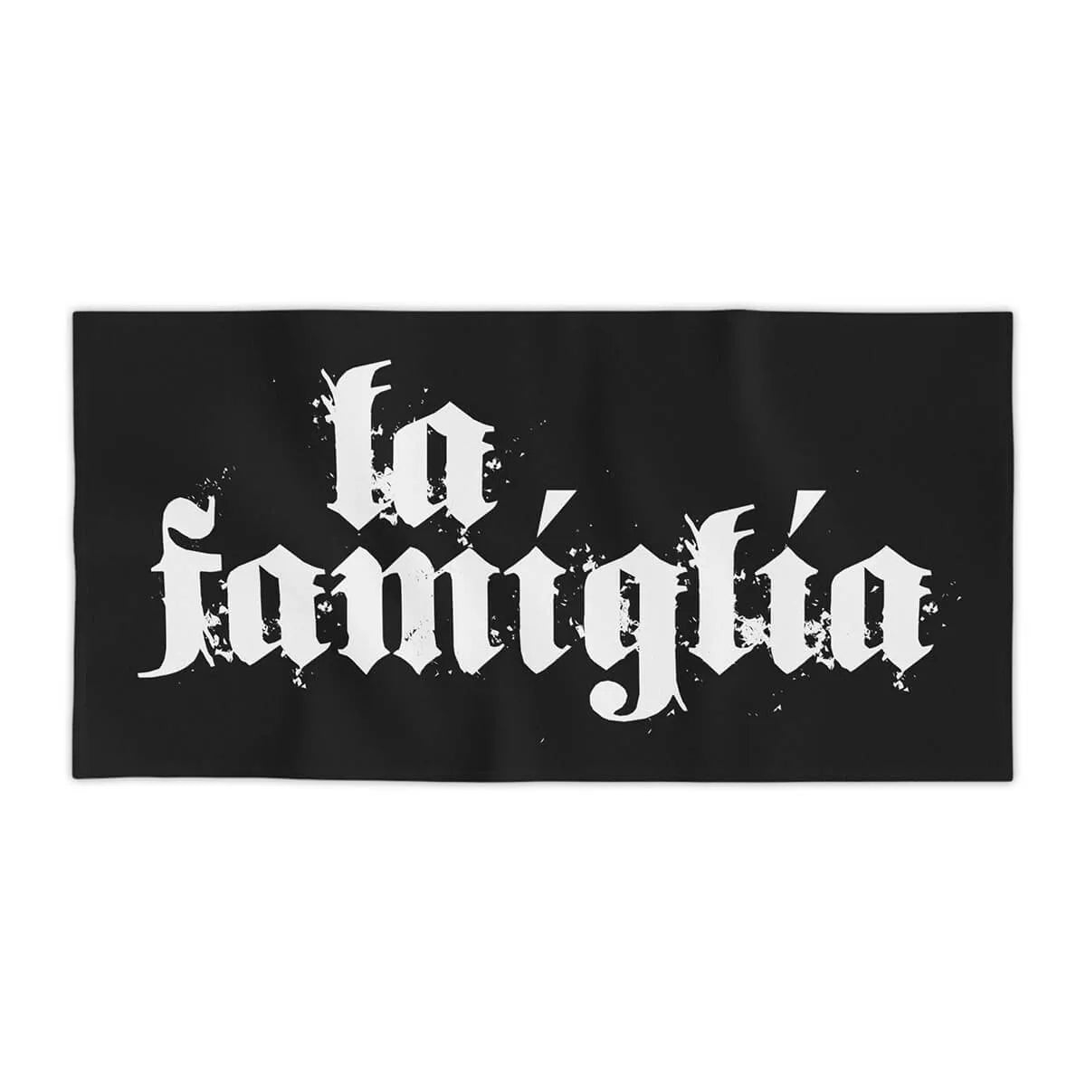 La Famiglia Italian Family is Everything Beach Towel