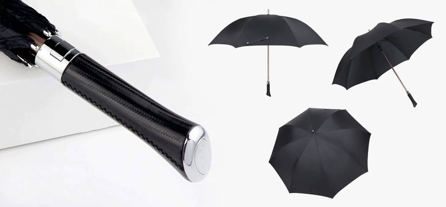 Stay Dry and Elegant with Our Luxury Long Handle Umbrellas