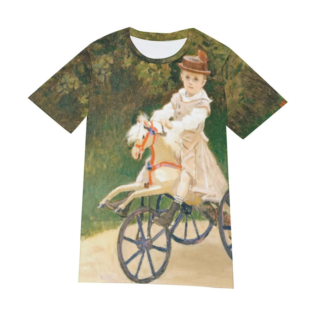 Jean Monet on His Hobby Horse by Claude Monet T-Shirt